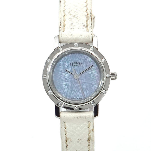Hermes | Accessories | Hermes Hermes Clipper Nacre Cl4 23 Ladies Watch ...